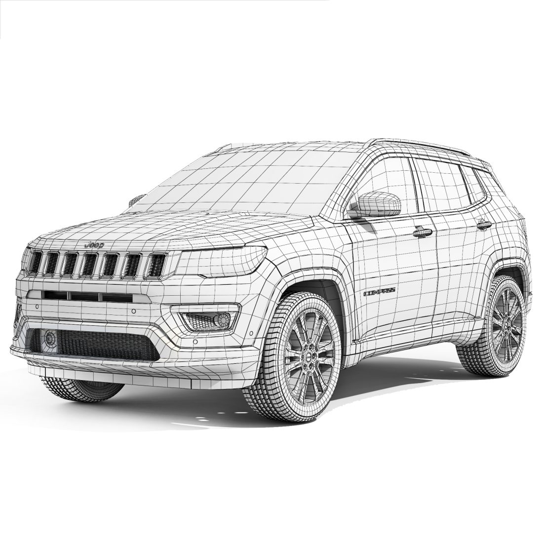 Jeep Compass 2020 3D Model for VRay | CGMood