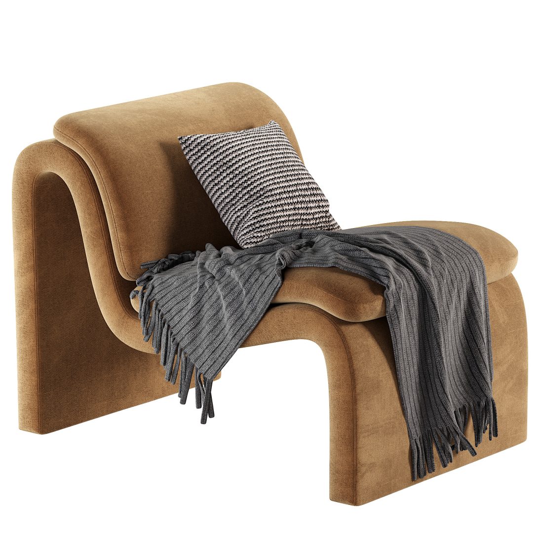 Wally Curvature Chair 3D Model for Corona | CGMood