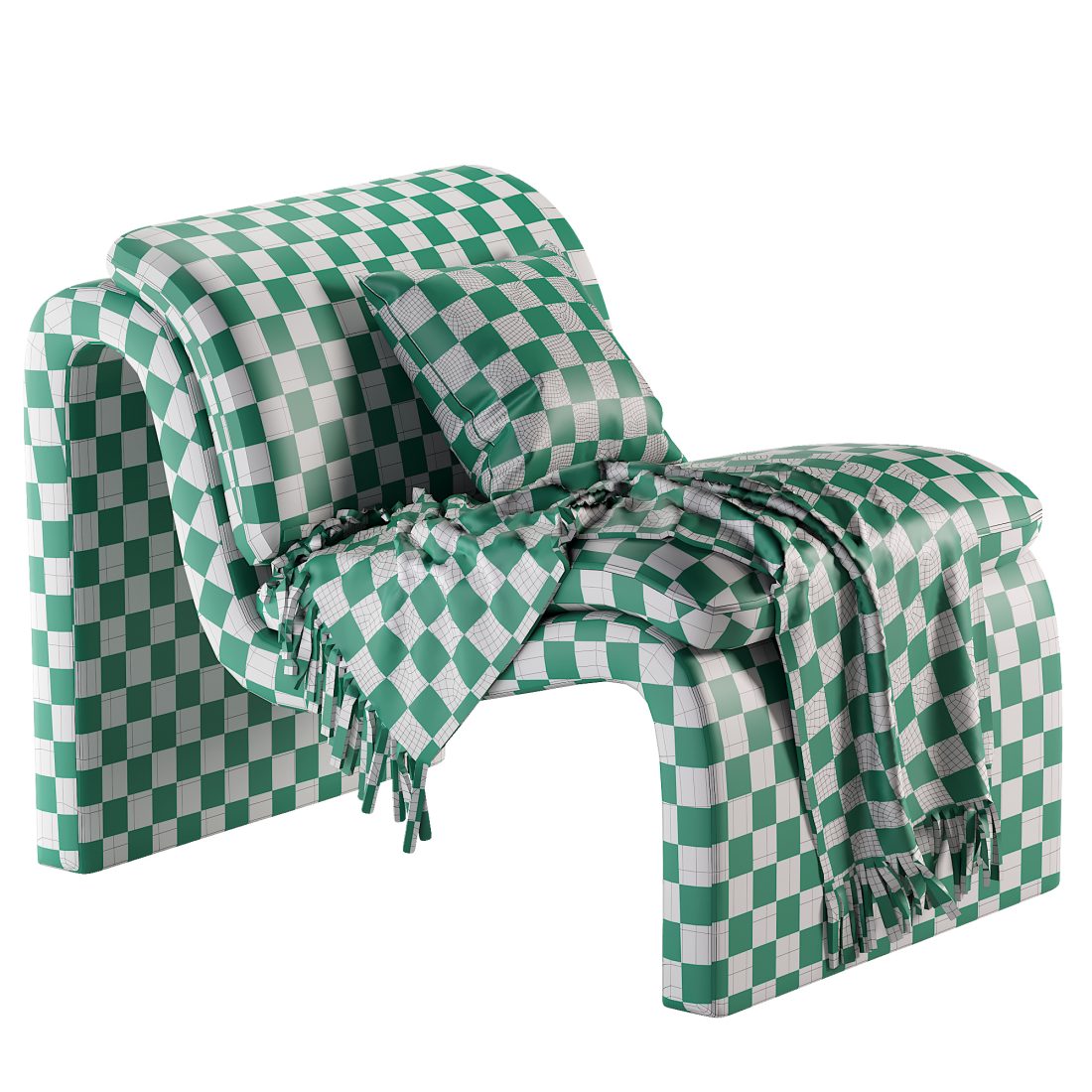Wally Curvature Chair 3D Model for Corona | CGMood