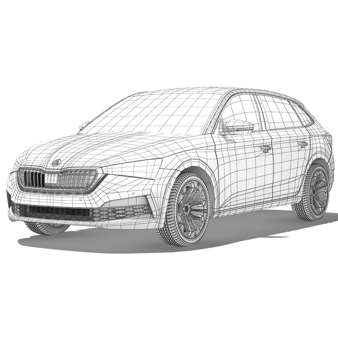 Skoda Scala 2019 - 3D Model for VRay