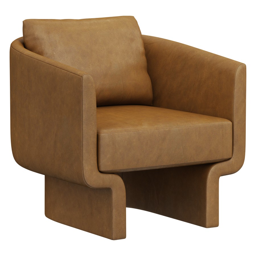 Restoration Hardware Ava Leather Chair - 3D Model for VRay
