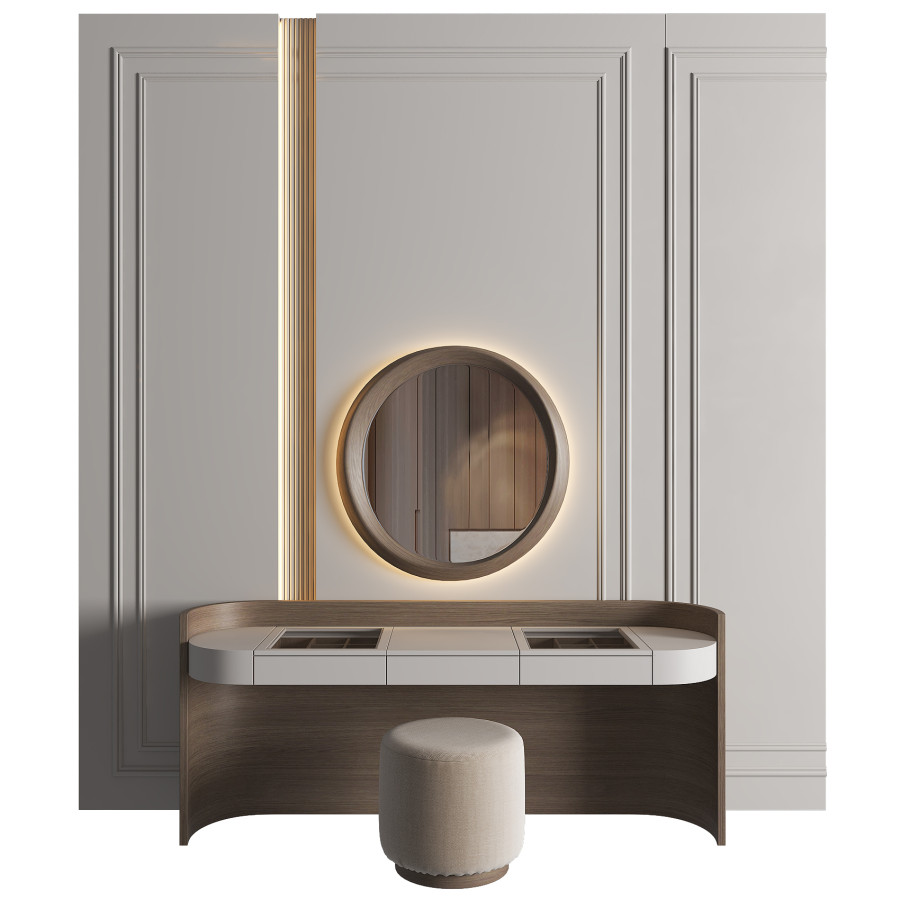 Dressing Table 03 - 3D Model for VRay, Corona