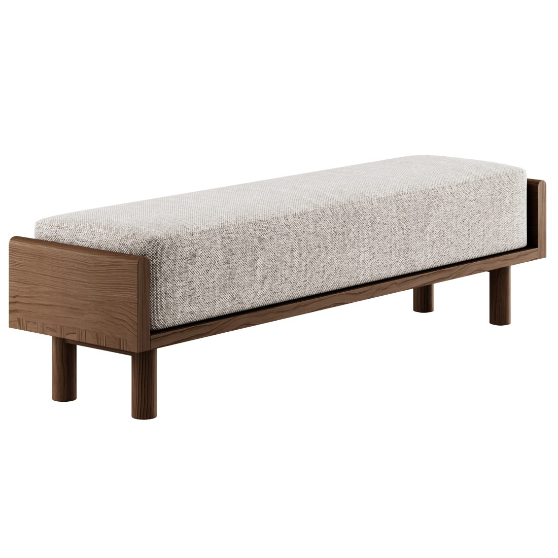 Helm Upholstered Bench By The Citizenry 3D Model for VRay | CGMood