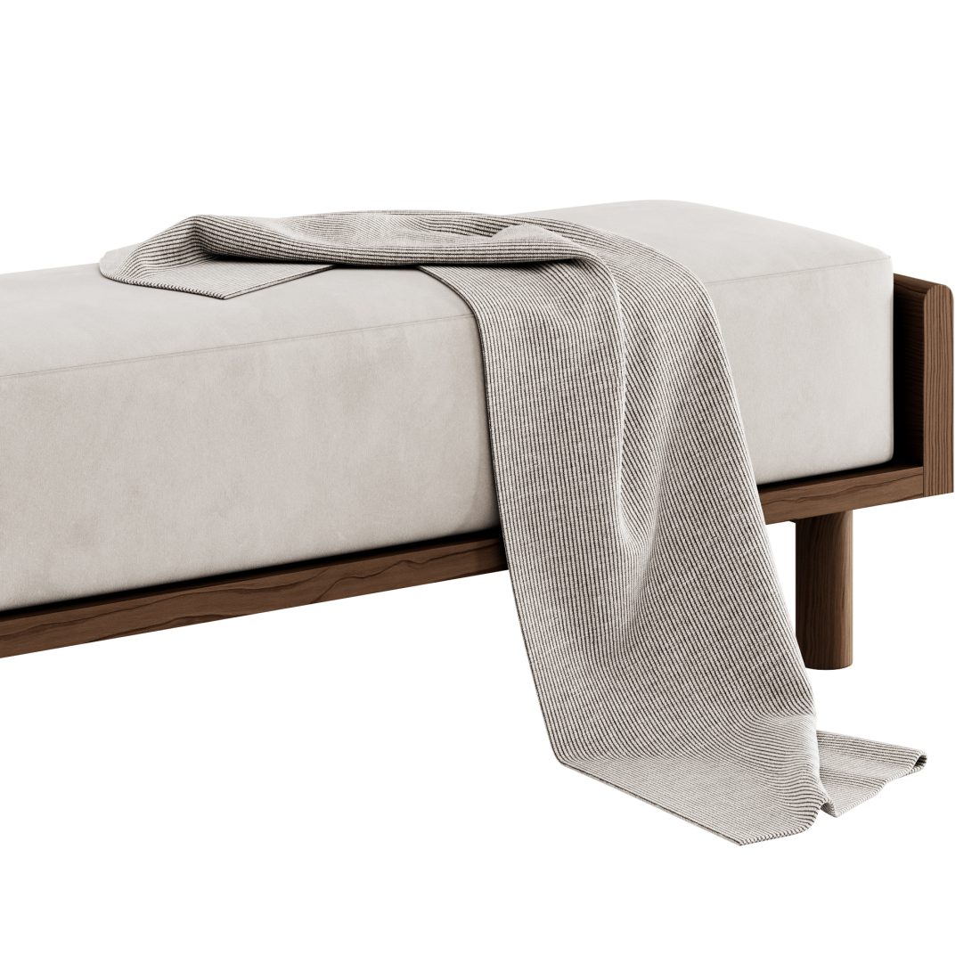 Helm Upholstered Bench By The Citizenry 3D Model for VRay | CGMood
