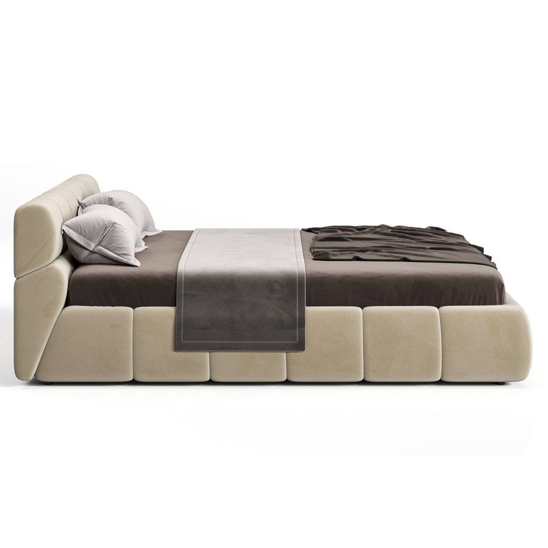 B&b Italia Tufty Bed 3D Model for VRay, Corona | CGMood