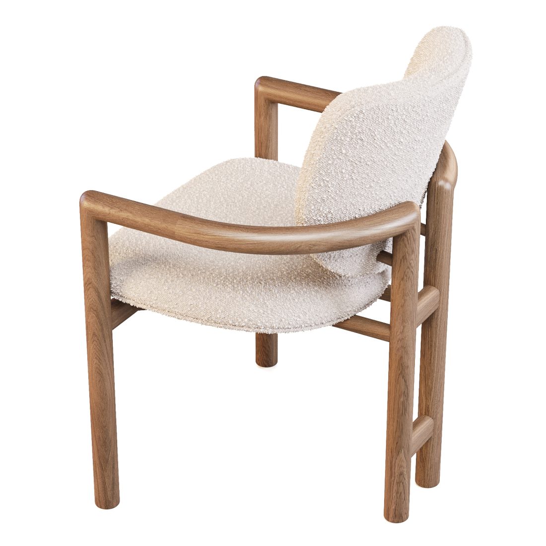 Four Hands: Madeira - Dining Chair - 3D Model for Corona