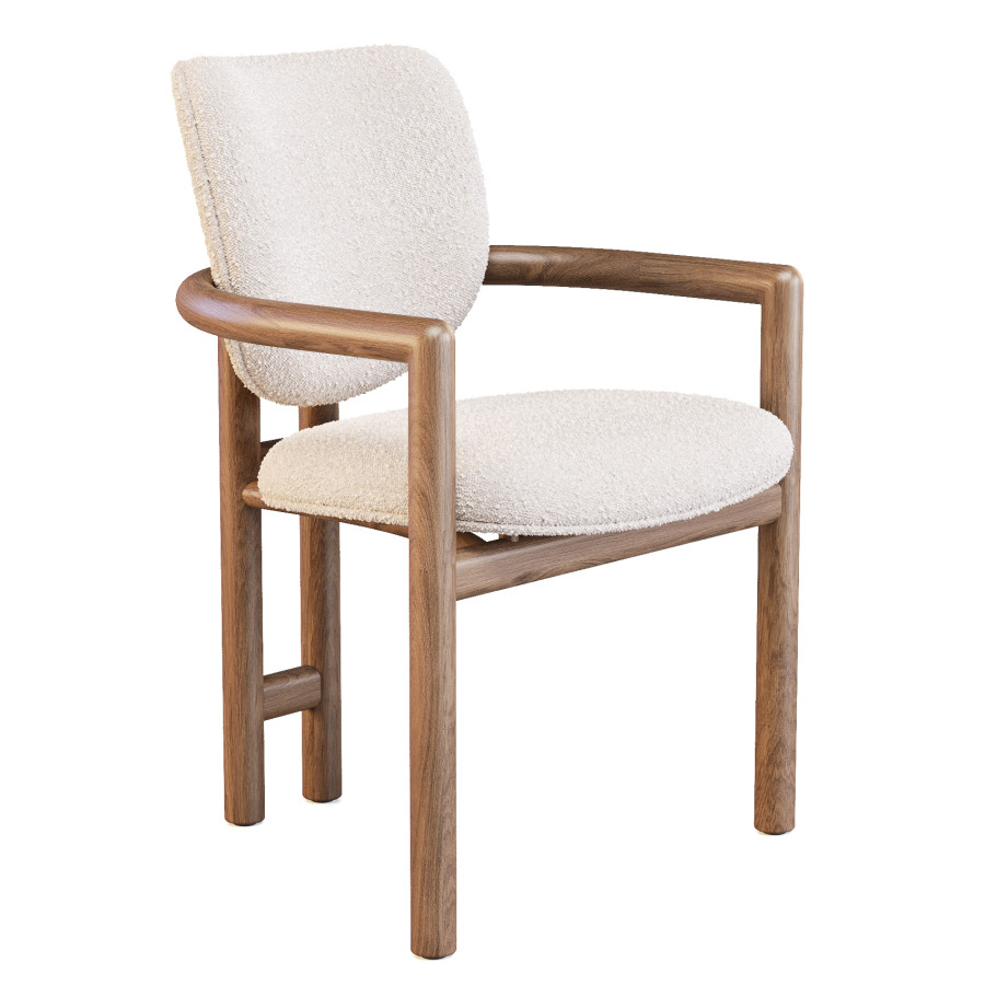Four Hands: Madeira - Dining Chair - 3D Model for Corona