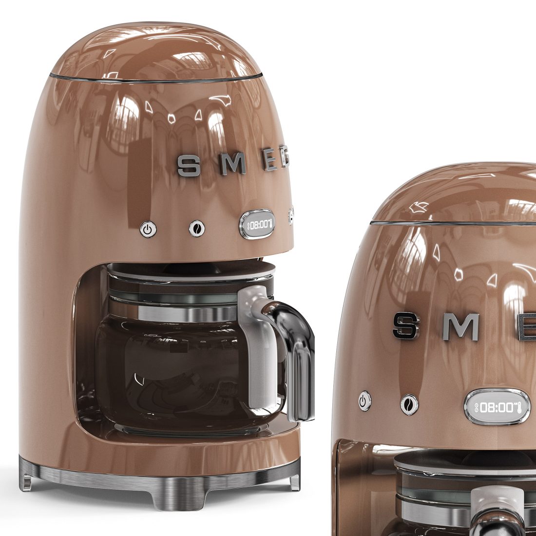Smeg Drip Coffee Machine - 3D Model for VRay, Corona