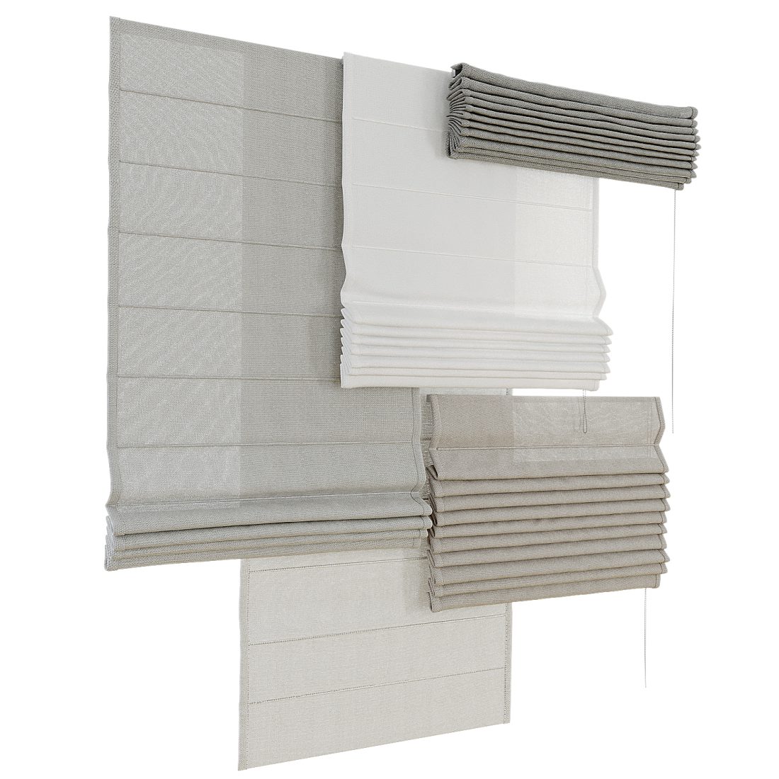 Roman Blinds 102 3D Model for VRay, Corona | CGMood