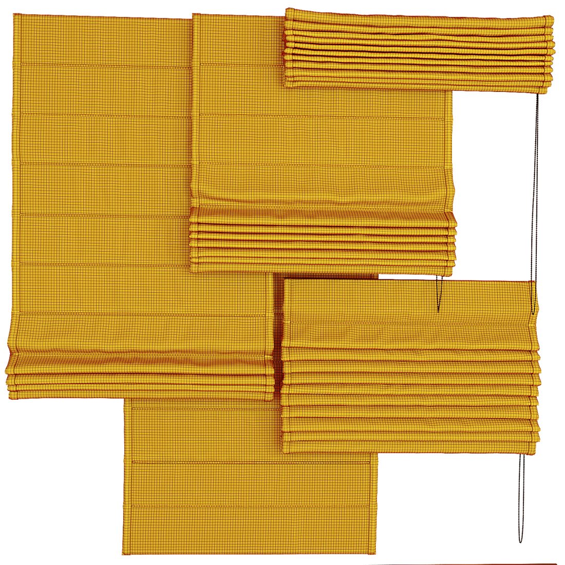 Roman Blinds 102 3D Model for VRay, Corona | CGMood