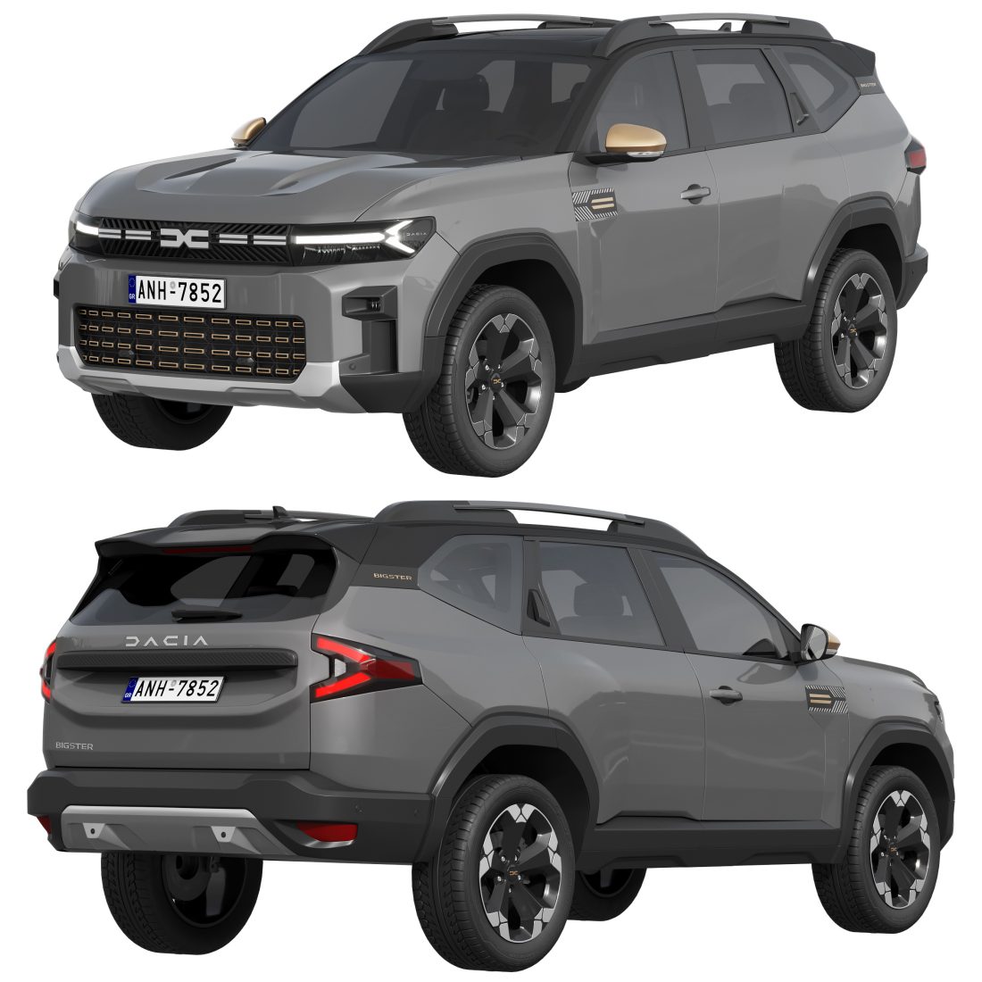 Dacia Bigster - 3D Model for Corona