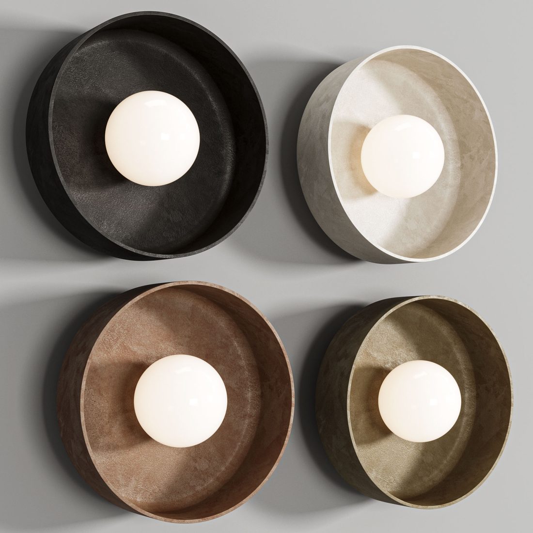 Ceramic Disc Orb Surface Mount 3D Model for Corona | CGMood