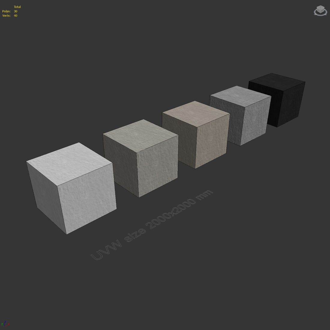Decorative Concrete 41 - 3D Model for VRay, Corona