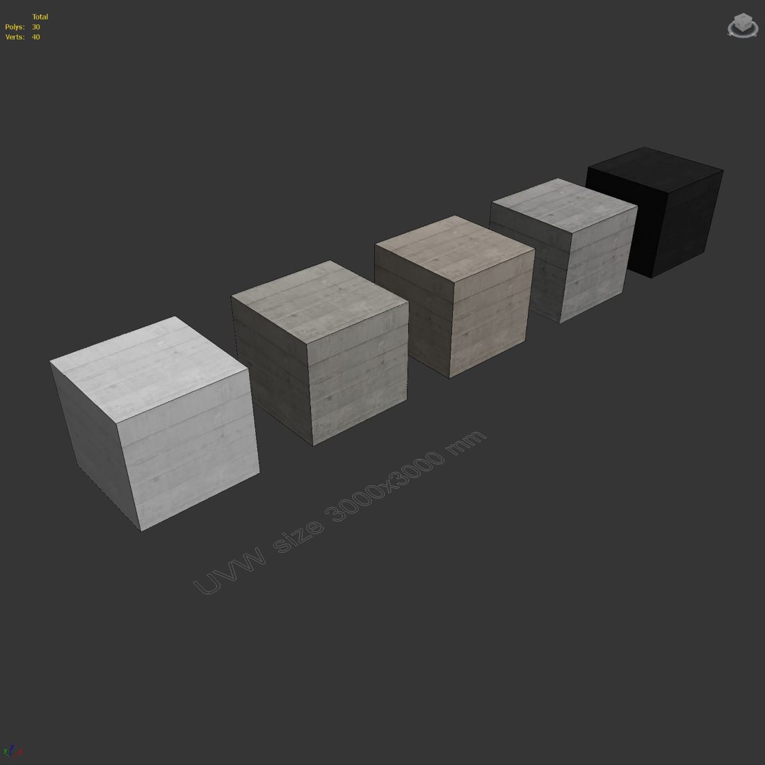 Decorative Concrete 45 - 3D Model for VRay, Corona