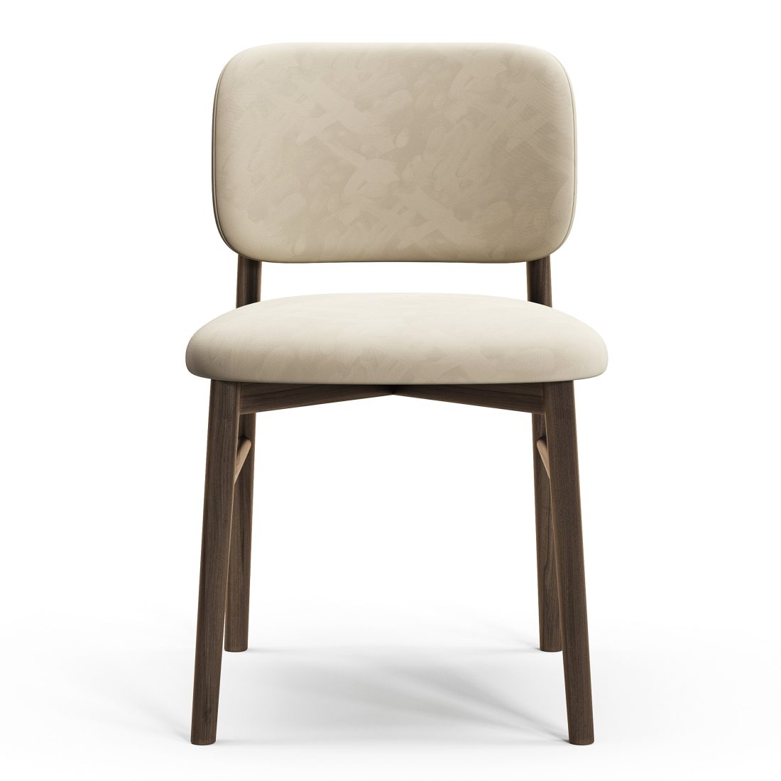 Diotti Janine Wooden Legs Upholstered Chairs - 3D Model for VRay, Corona