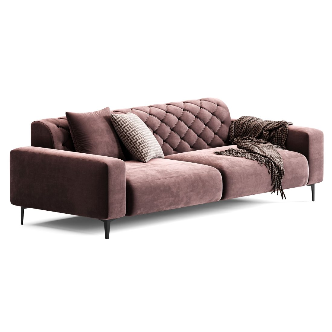 Pianca Boston Capitonne Sofa - 3D Model for VRay, Corona