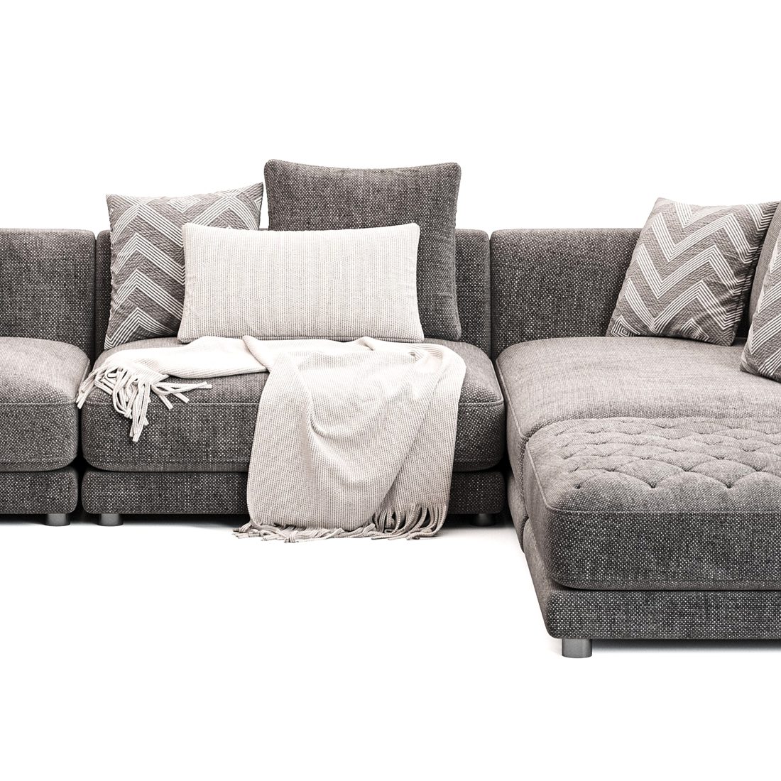 Frigerio Miller Corner Sofa 3D Model for VRay, Corona | CGMood