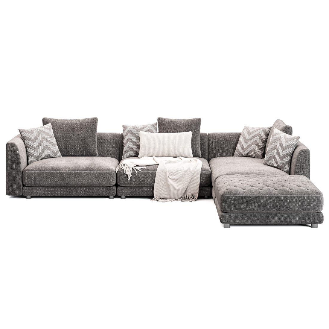Frigerio Miller Corner Sofa 3D Model for VRay, Corona | CGMood