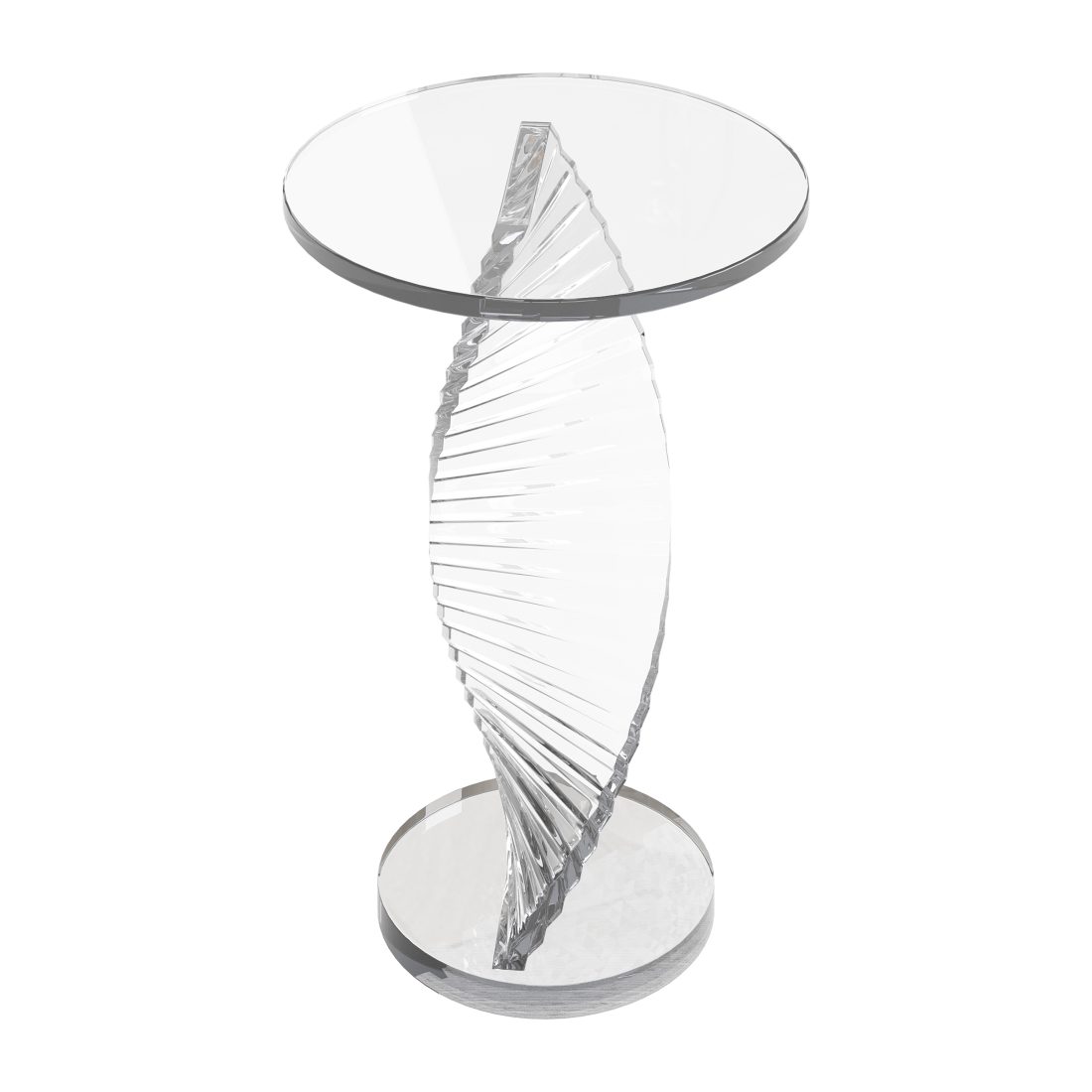Simple Swirl Side Table - 3D Model for Corona