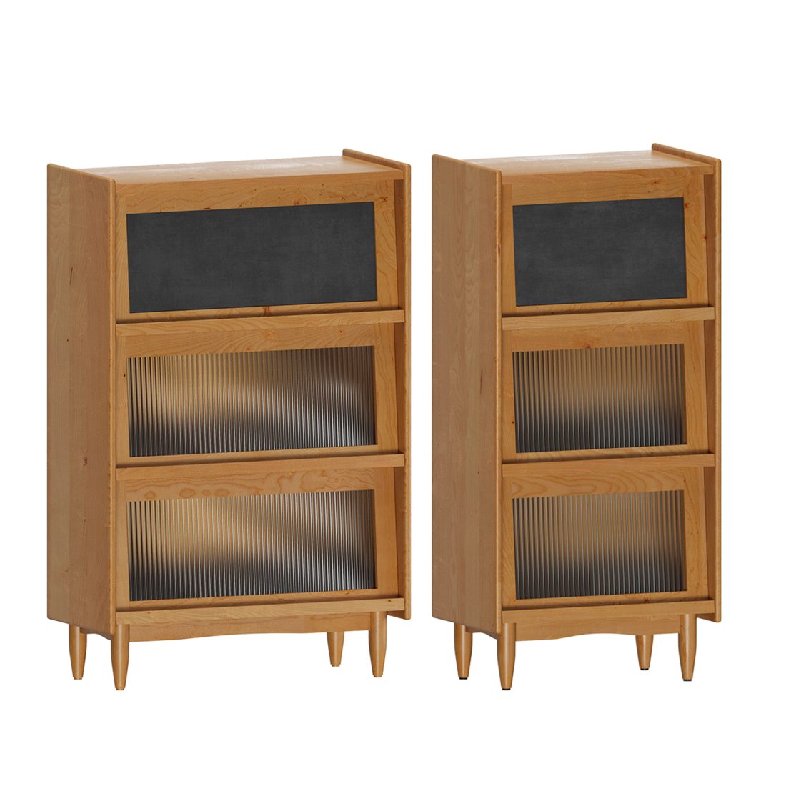 Hartman Wood Bookcase & Cabinet By Cozymatic - 3D Model for VRay, Corona