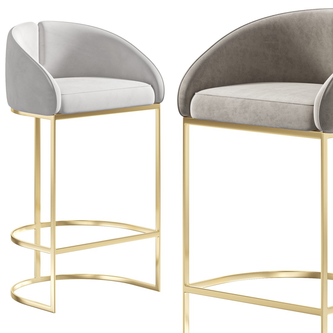 Isadora Bar Chair By Essentialhome - 3D Model for Corona