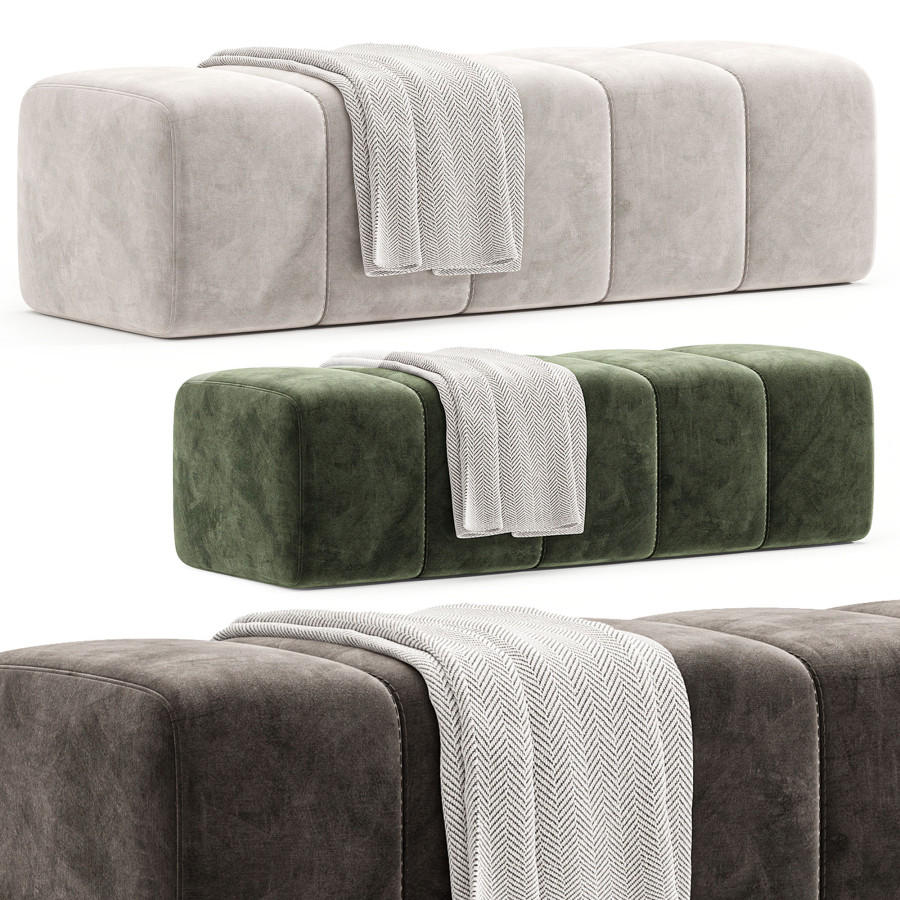 Charlie Bench By Laskasas - 3D Model for Corona