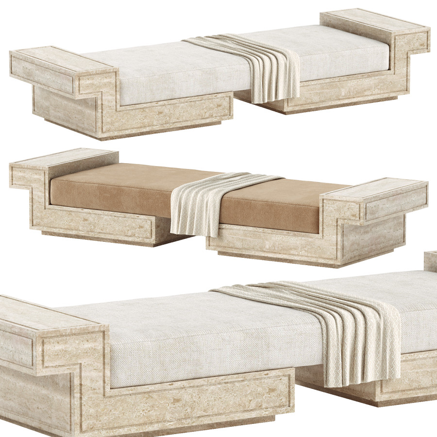 Olympe Daybed - 3D Model for Corona