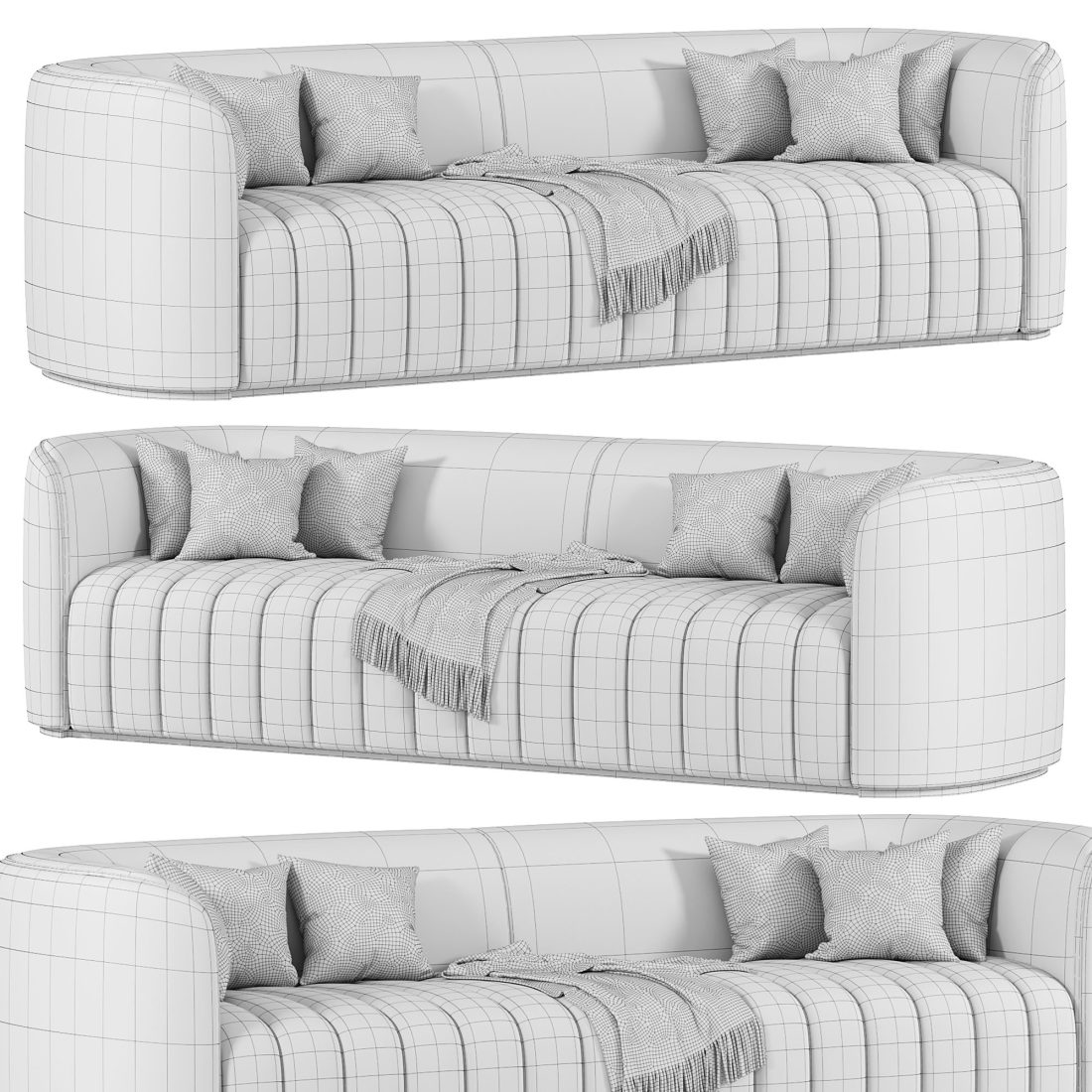 Edmont Sofa By Cazarina - 3D Model for Corona