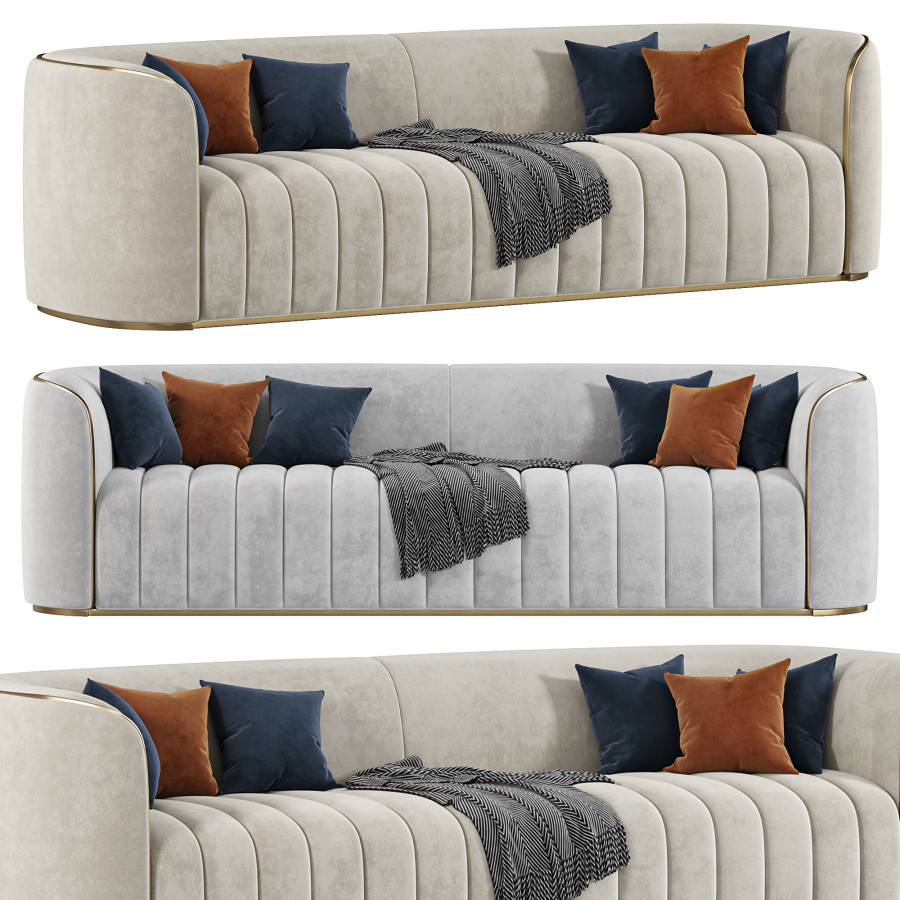 Edmont Sofa By Cazarina - 3D Model for Corona