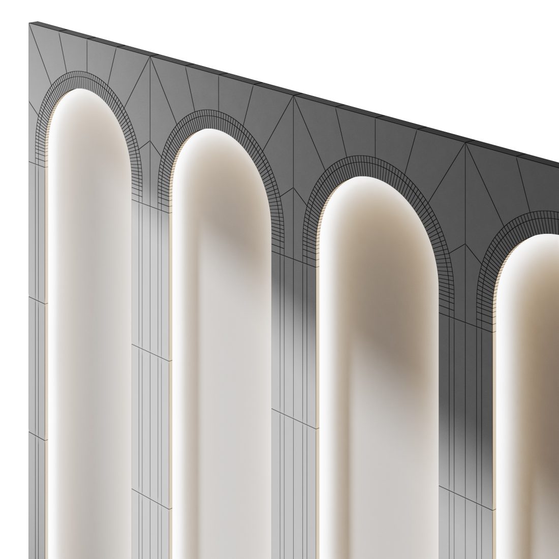 Decorative V14 Wall Panels - 3D Model for VRay