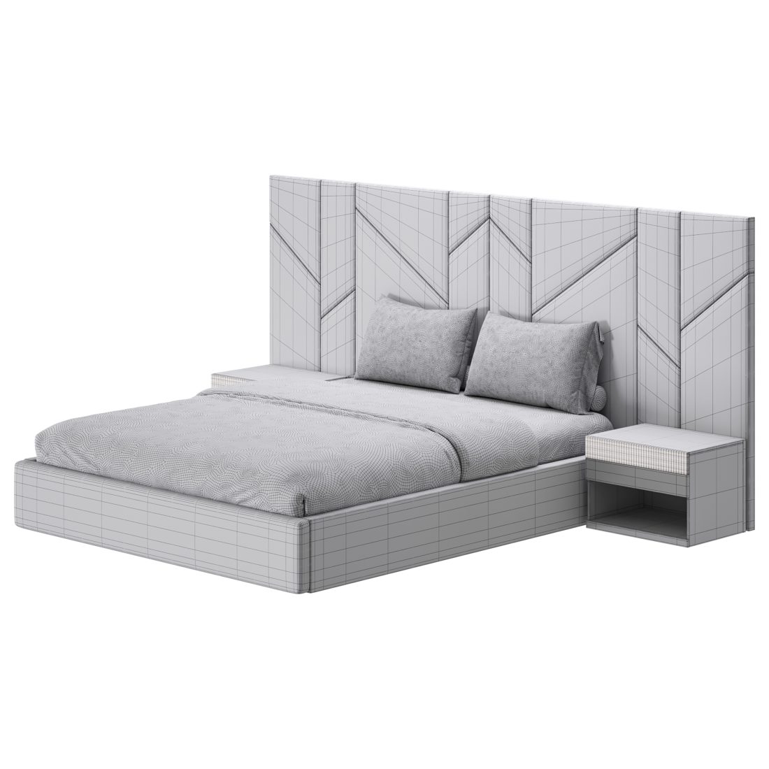 Vercelli Iii Bed 3D Model for Corona | CGMood