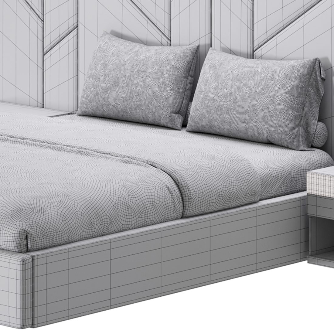 Vercelli Iii Bed 3D Model for Corona | CGMood
