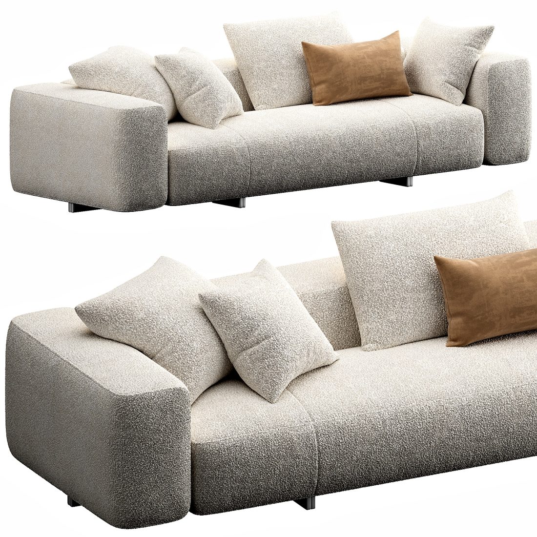 Yves Sofa - 3D Model for VRay, Corona