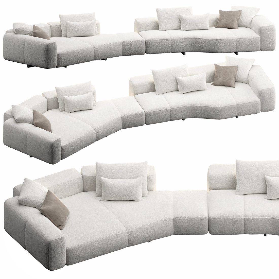 Yves Sofa 2 3D Model for VRay, Corona | CGMood