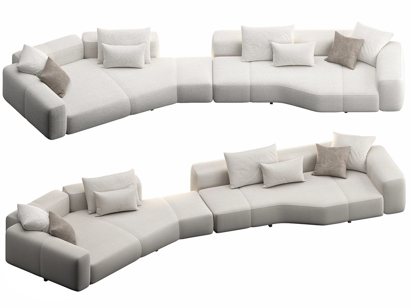 Yves Sofa 2 3D Model for VRay, Corona | CGMood