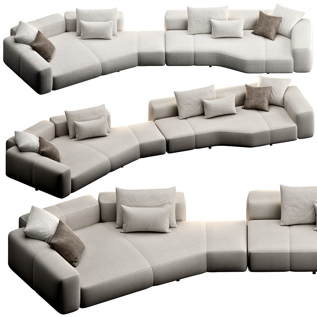 Yves Sofa 2 3D Model for VRay, Corona | CGMood