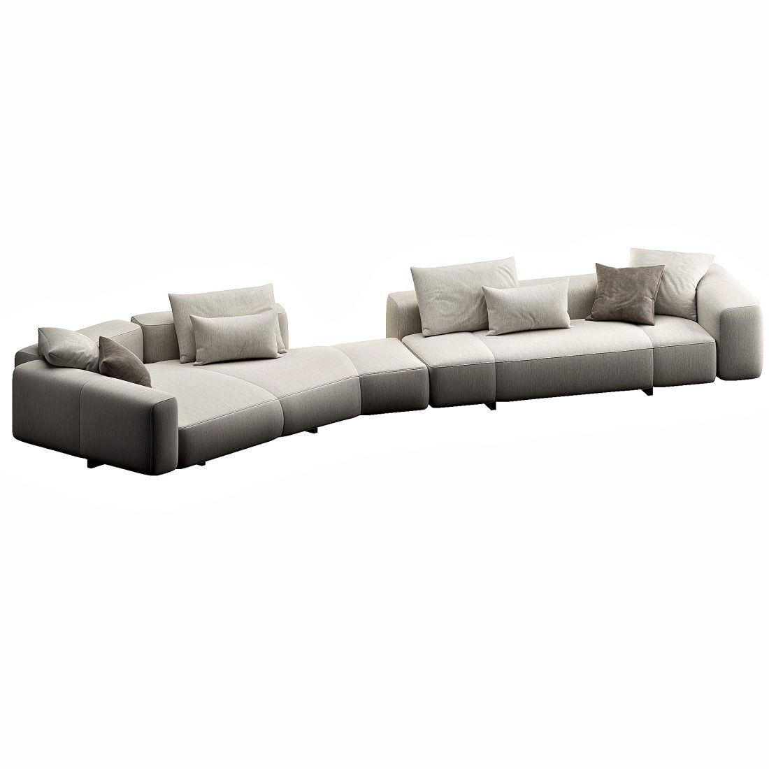 Yves Sofa 3 - 3D Model for VRay, Corona