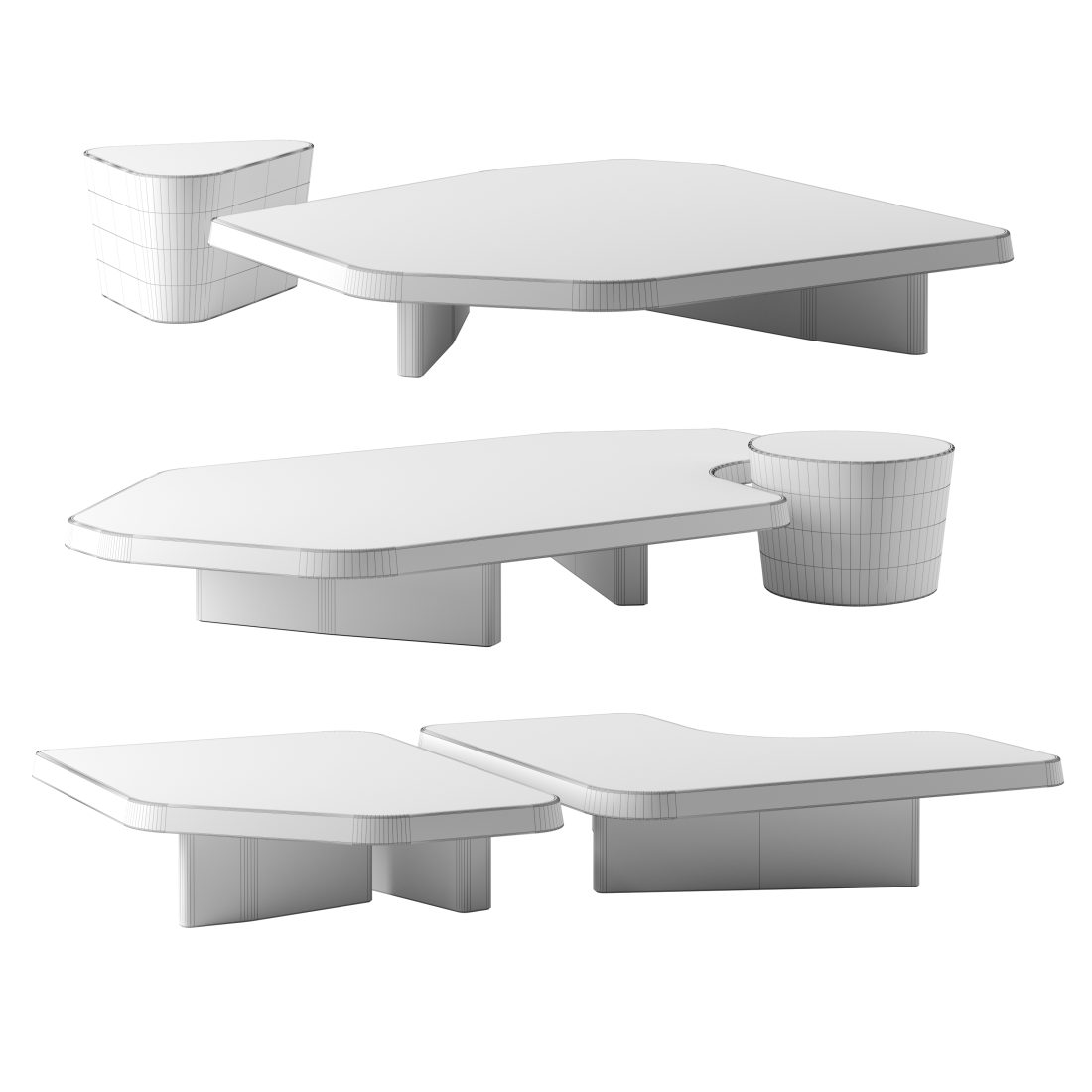Aegates Coffee Tables By Baxter 3D Model for Corona | CGMood