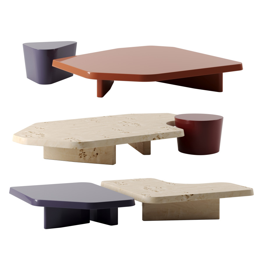 Aegates Coffee Tables By Baxter 3D Model for Corona | CGMood