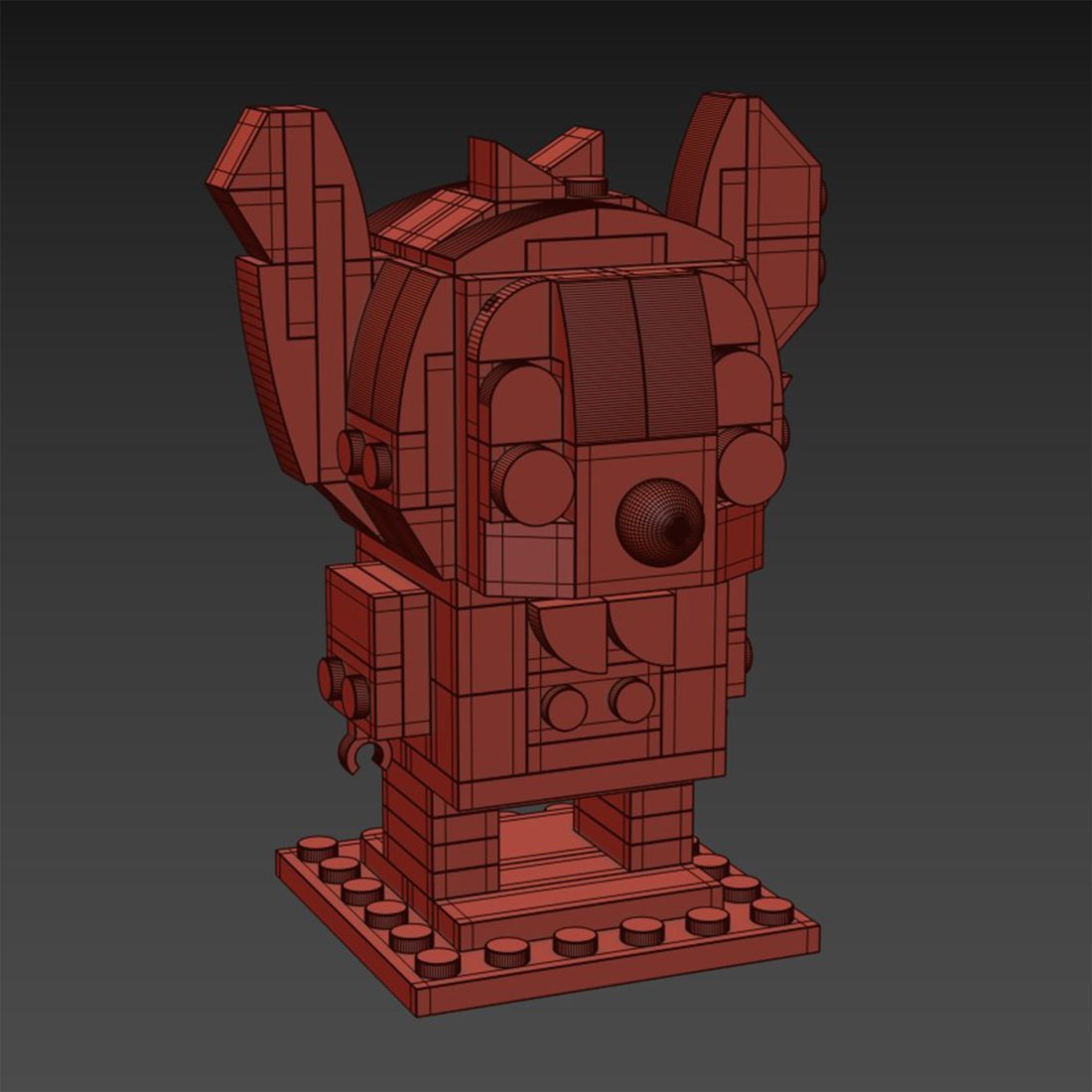 Lego Stitch 3D Model for Corona | CGMood