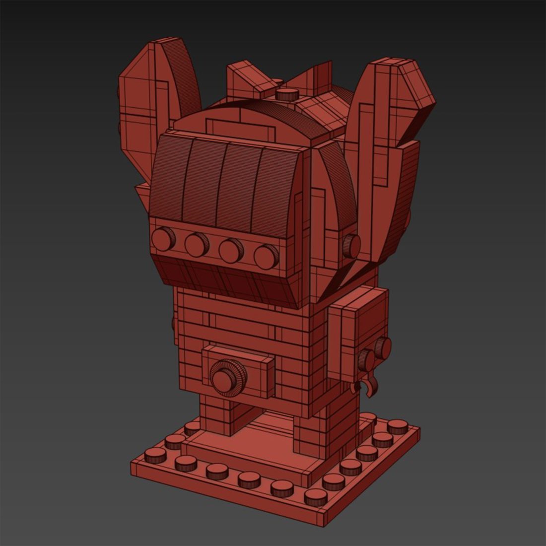Lego Stitch 3D Model for Corona | CGMood