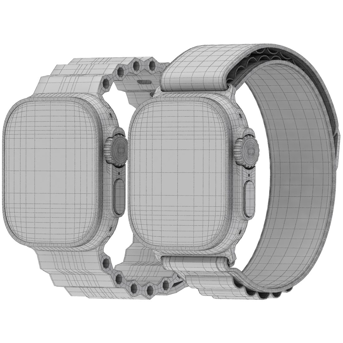 Apple Watch Ultra 2 Black Titanium 3D Model for VRay, Corona | CGMood