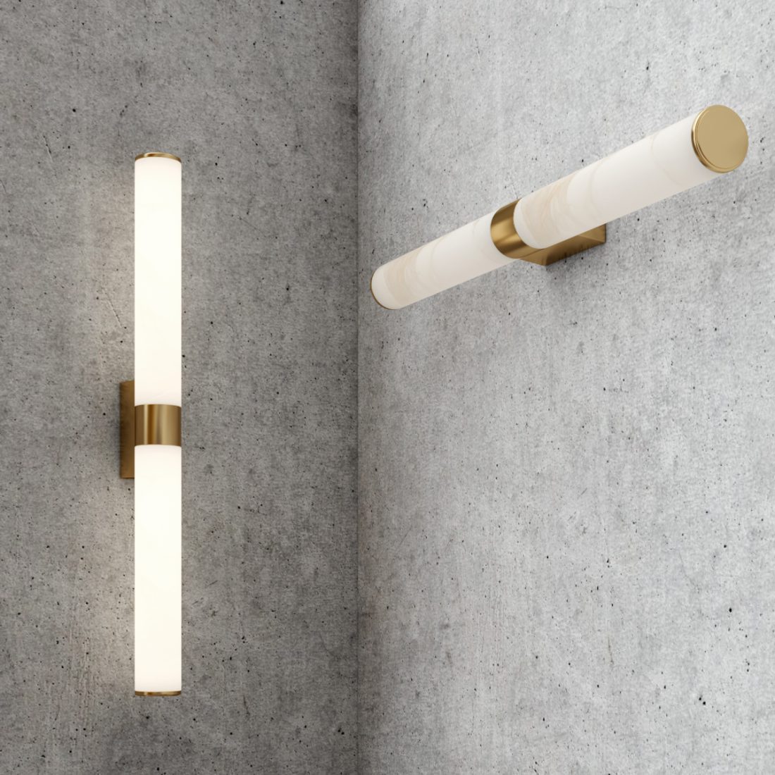 Line Alabaster Wall Light - 3D Model for VRay