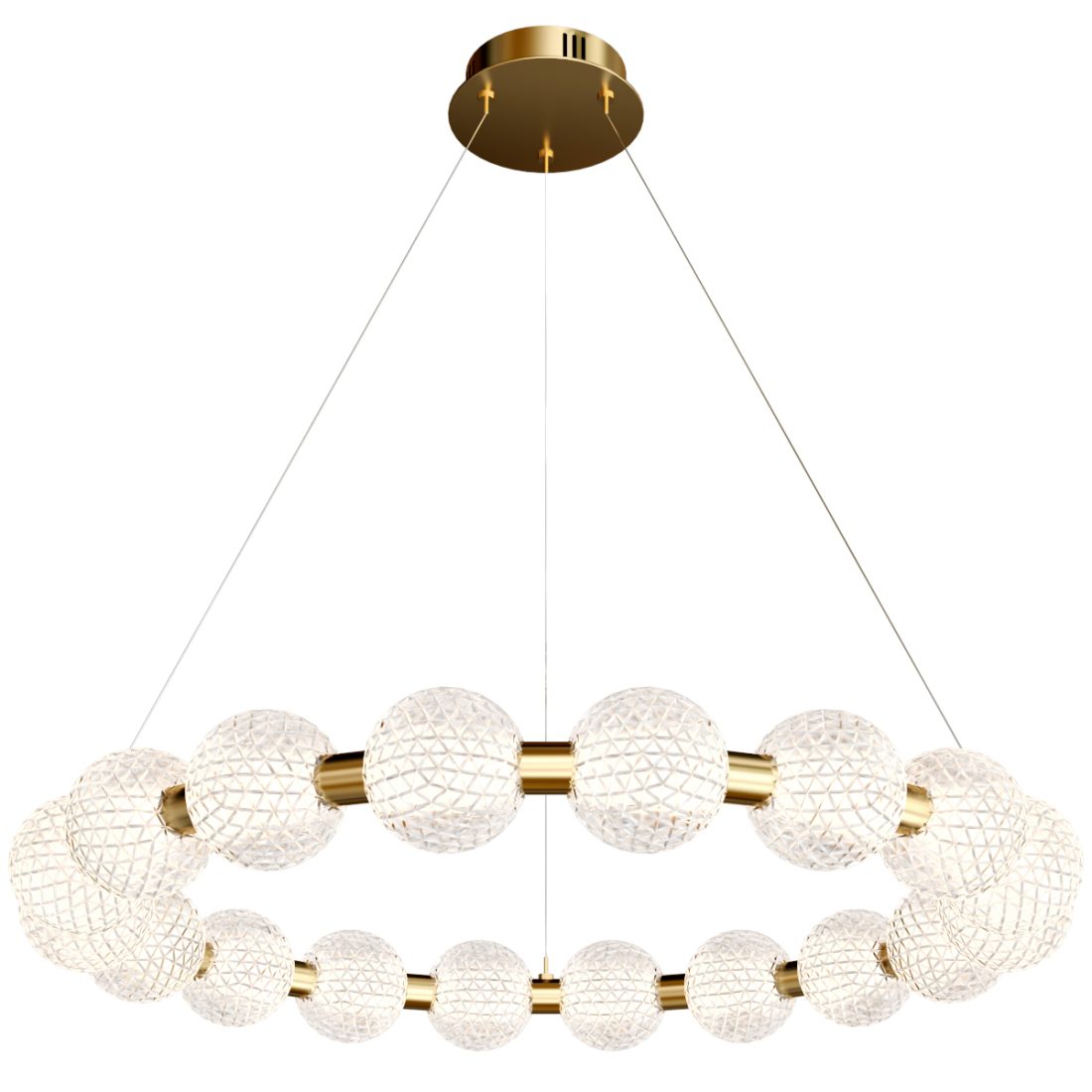 Pearl Ring Chandelier - 3D Model for VRay