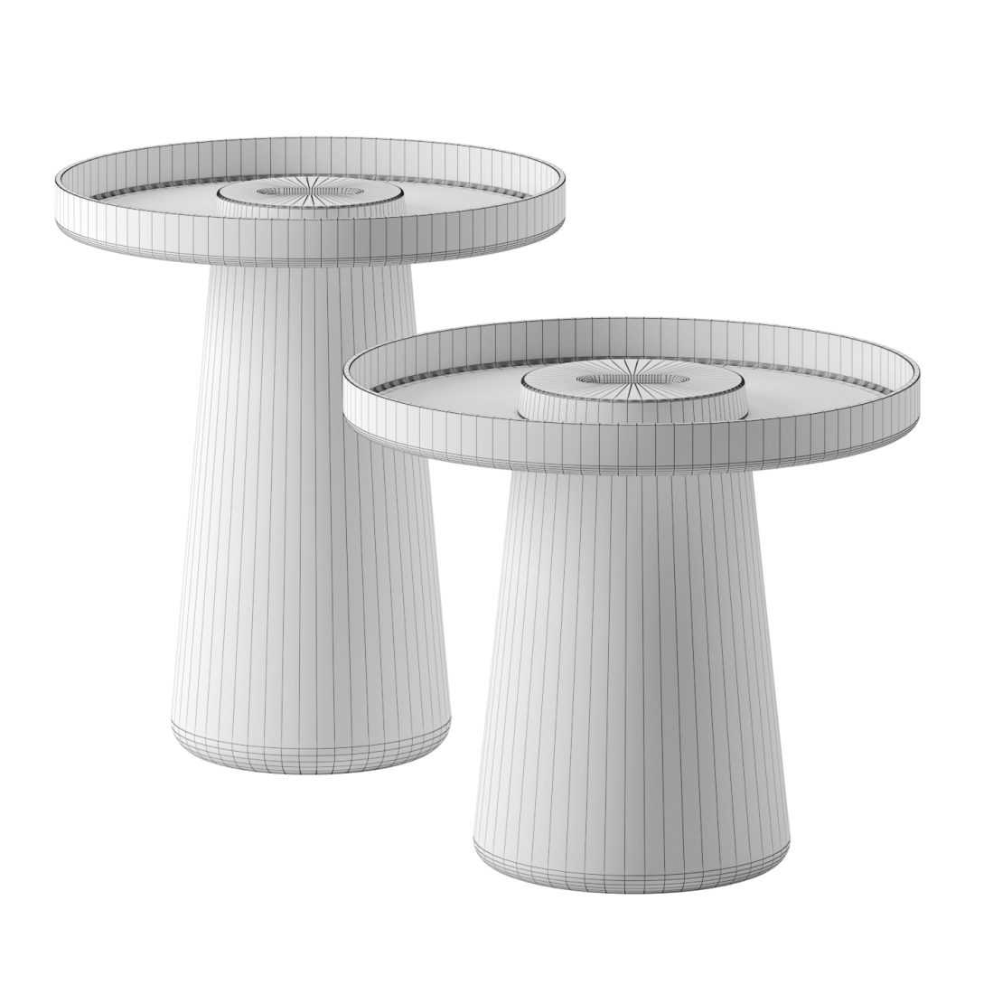 Koba Coffee & Side Table By Zanat - 3D Model for Corona