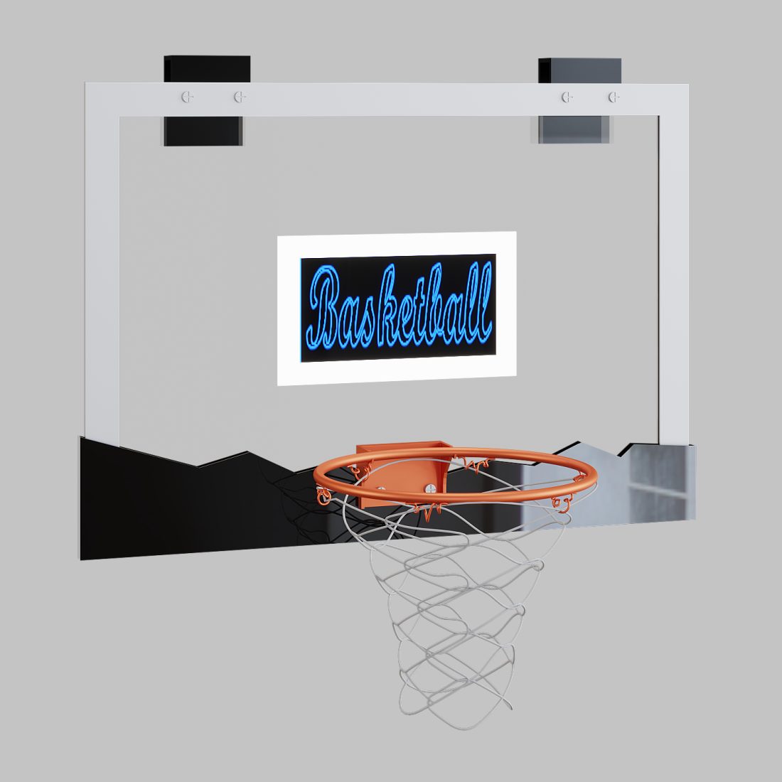 Basketball Hoop With Led Light - 3D Model for Corona