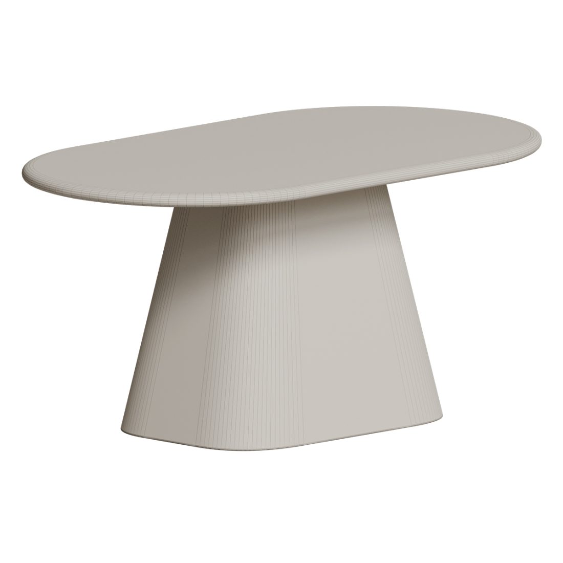 Oval Dining Table Vt210 - 3D Model for Corona