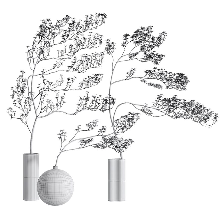 Inside Tree Set 3D Model for VRay, Corona | CGMood