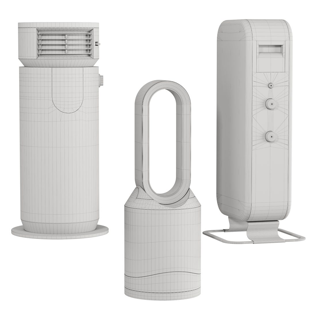 Heaters Set 2 - 3D Model for Corona