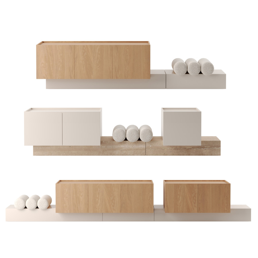 Vetra Sideboards By Meridiani - 3D Model for Corona
